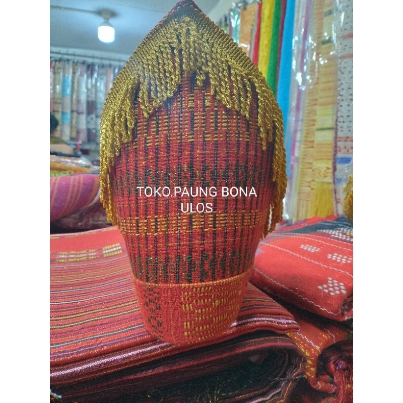 Jual TOPI ADAT BATAK DARI BAHAN ULOS RAHOTANG RAMBU EMAS. | Shopee ...