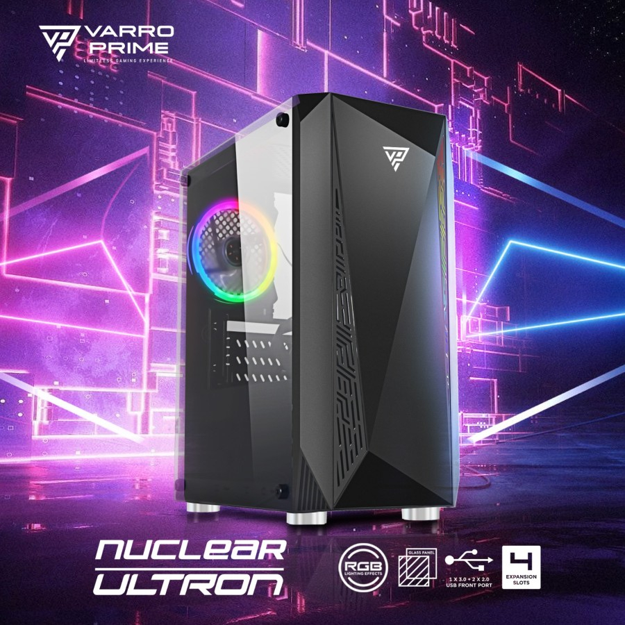 Jual CASING PC VARRO GAMING NUCLEAR ULTRON MICRO ATX | Shopee Indonesia