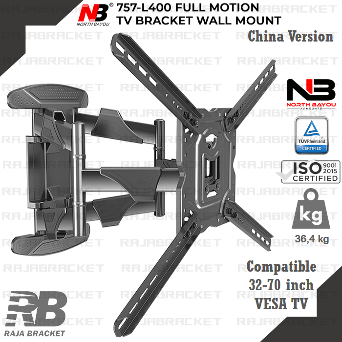 Jual Bracket Braket Breket TV Fleksibel 32 40 42 43 49 50 55 60 65 70 ...