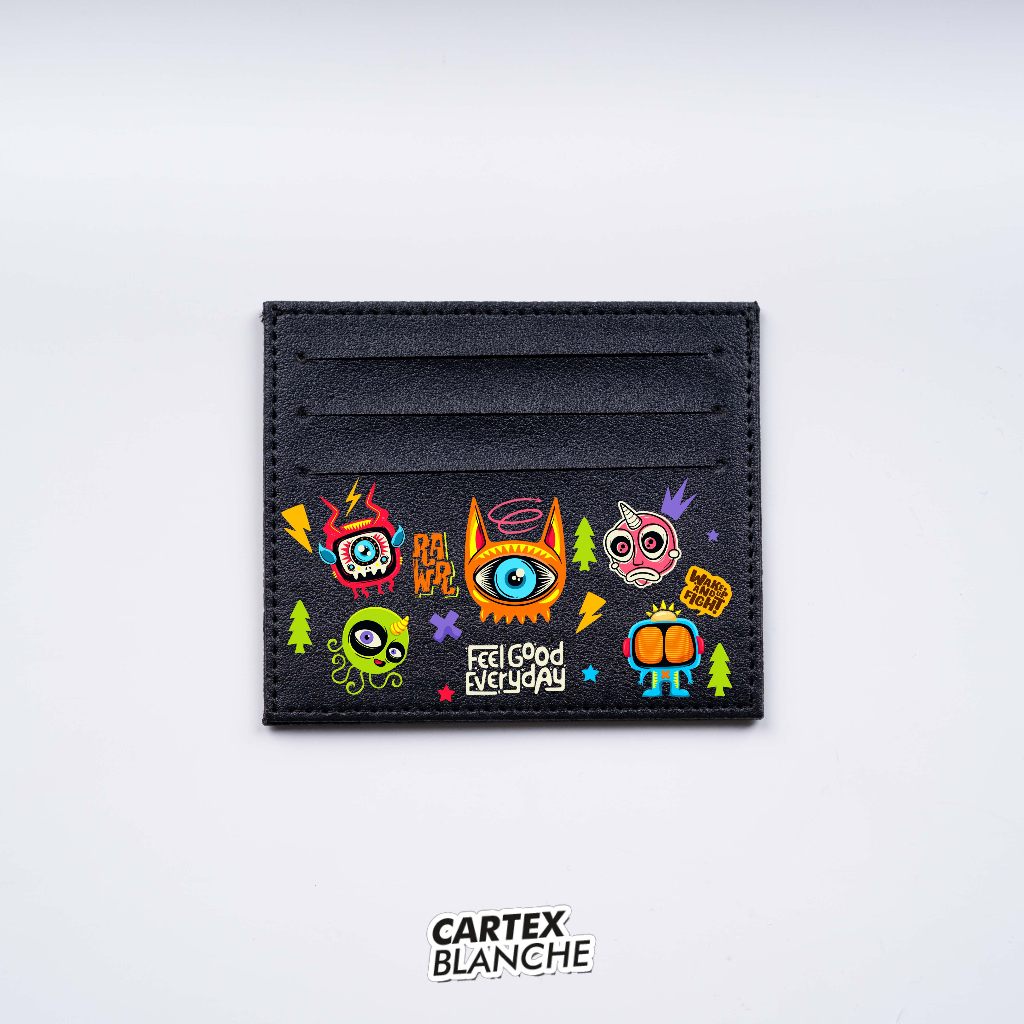 Jual Cartexblanche Monster Doodle Card Holder Unisex Dompet Kartu ...