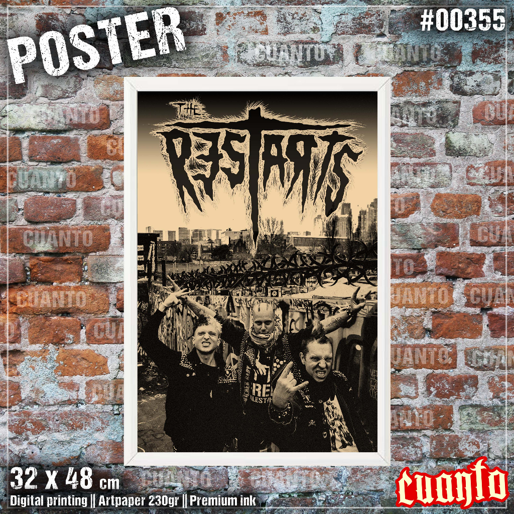 Jual Poster Band Punk The Restarts | Shopee Indonesia