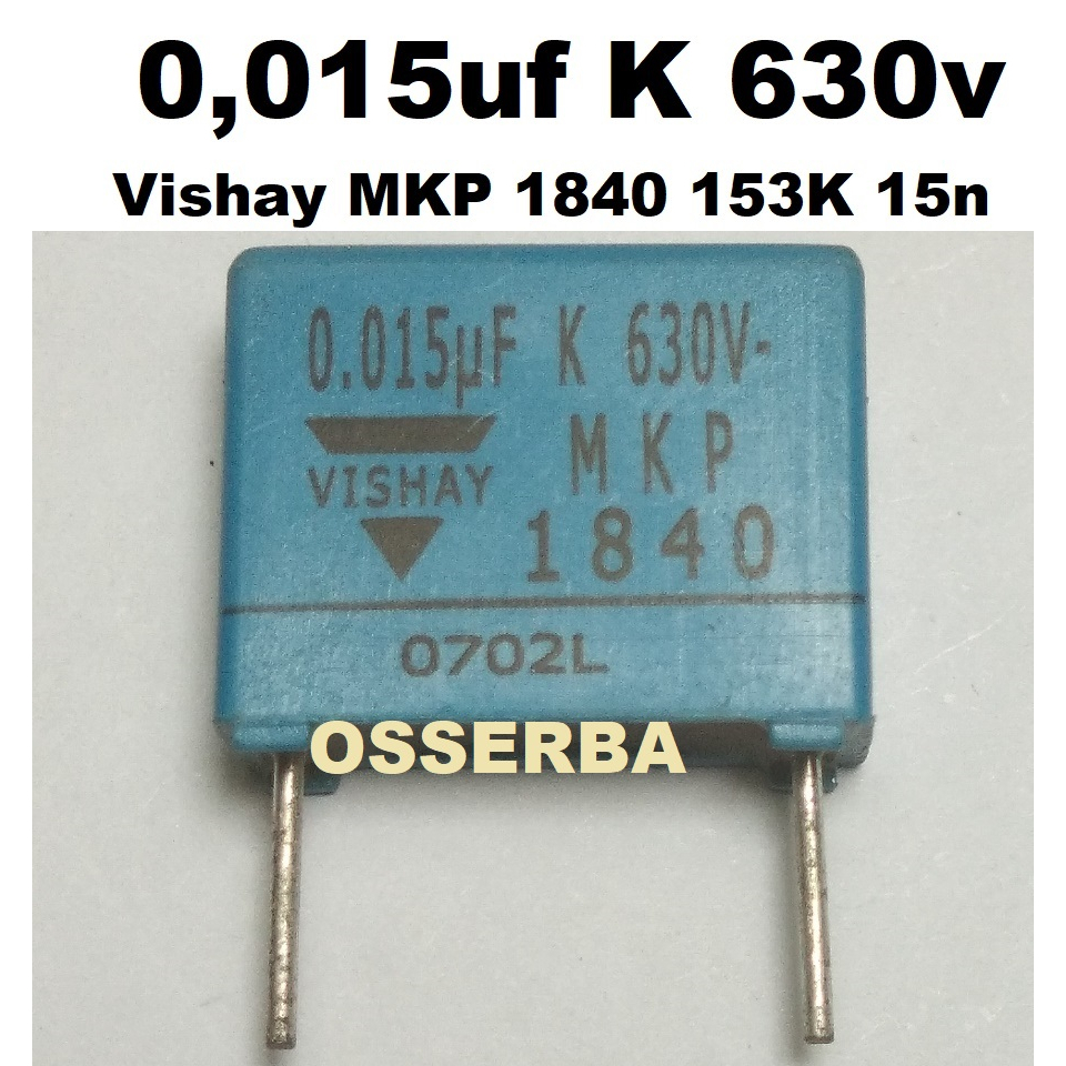 Jual 0,015uf K 630v Vishay MKP 1840 153K 15n 630V High End Capacitor ...