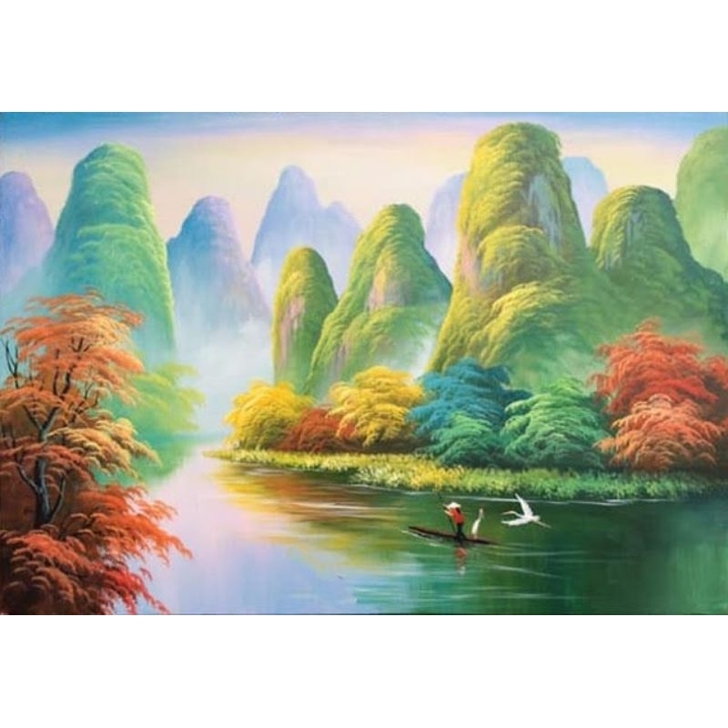 Jual hiasan dinding lukisan cetak pemandangan bukit hijau plus FIGURA ... Jual hiasan dinding lukisan cetak pemandangan bukit hijau plus FIGURA ...