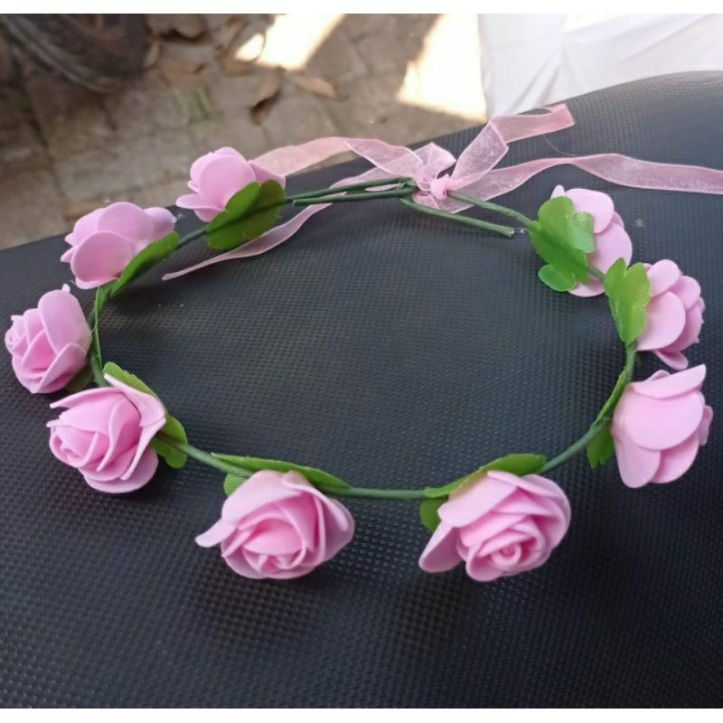 Jual Bando Bunga LED Flower Crown Mahkota Bunga Lampu Kawat Bunga Bando ...