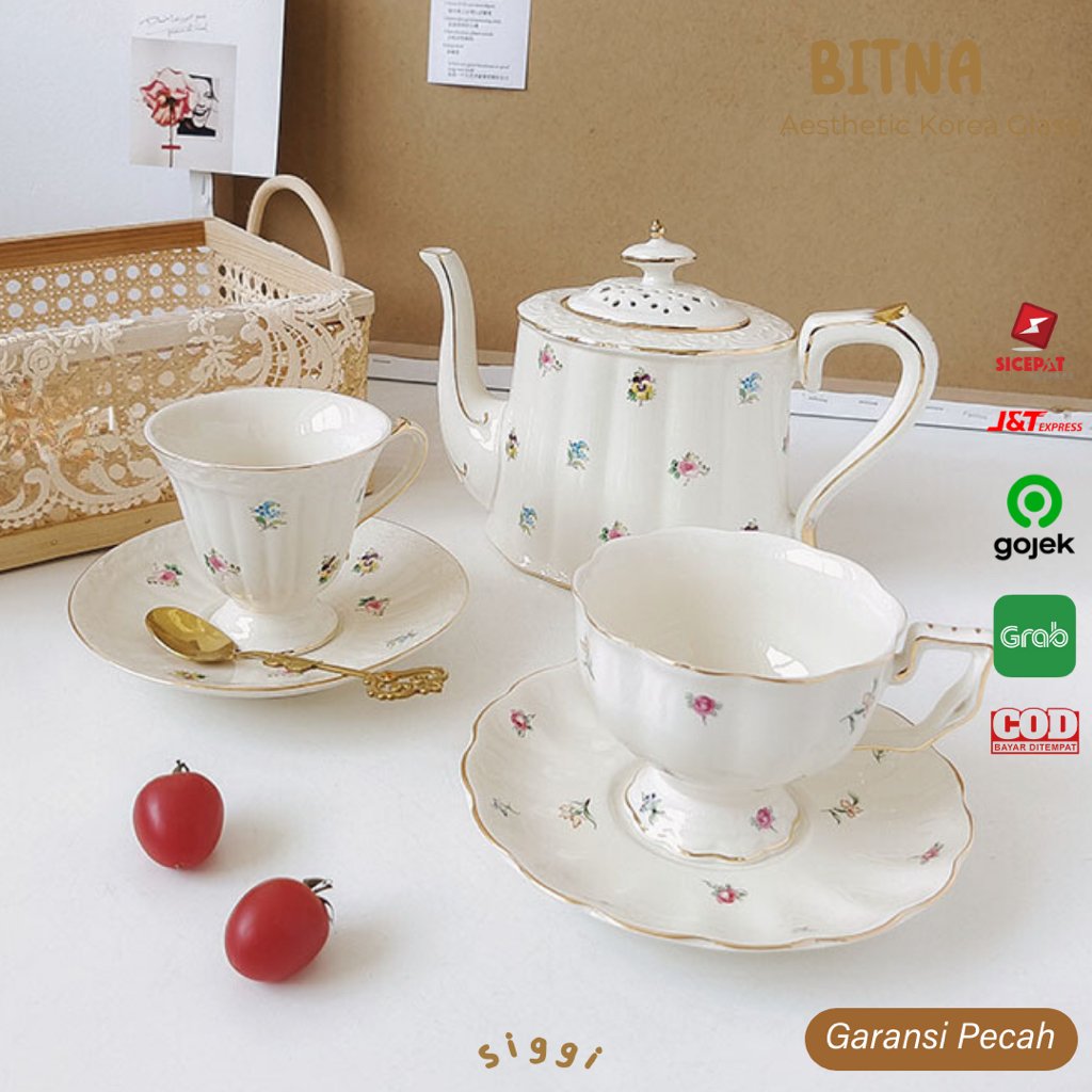 Jual [siggi] BITNA Aesthetic Coffee Tea Cup / Cangkir Keramik Cantik ...
