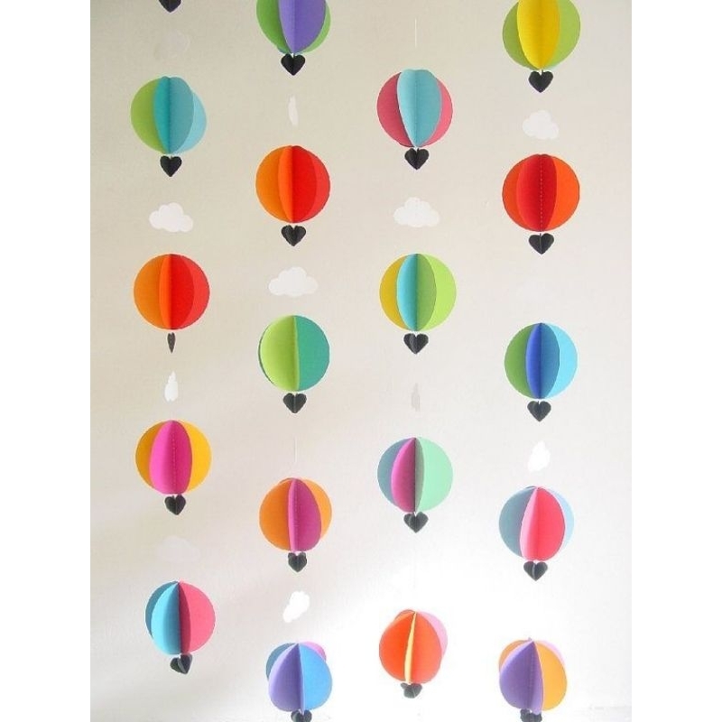Jual paper garland 3D motif balon udara | Shopee Indonesia