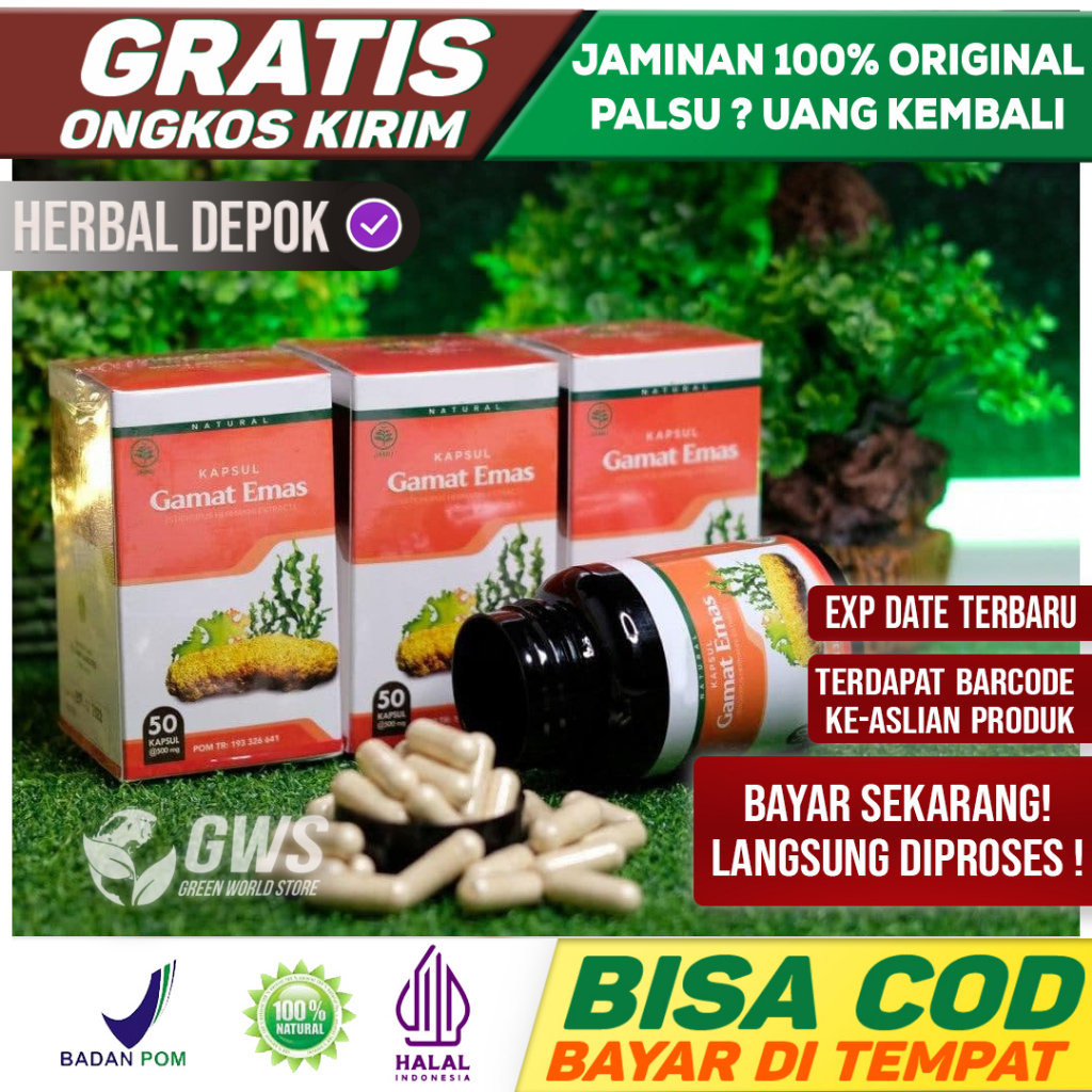 Jual Kapsul Gamat Emas Gold Asli Nano Technology Original Teripang ...