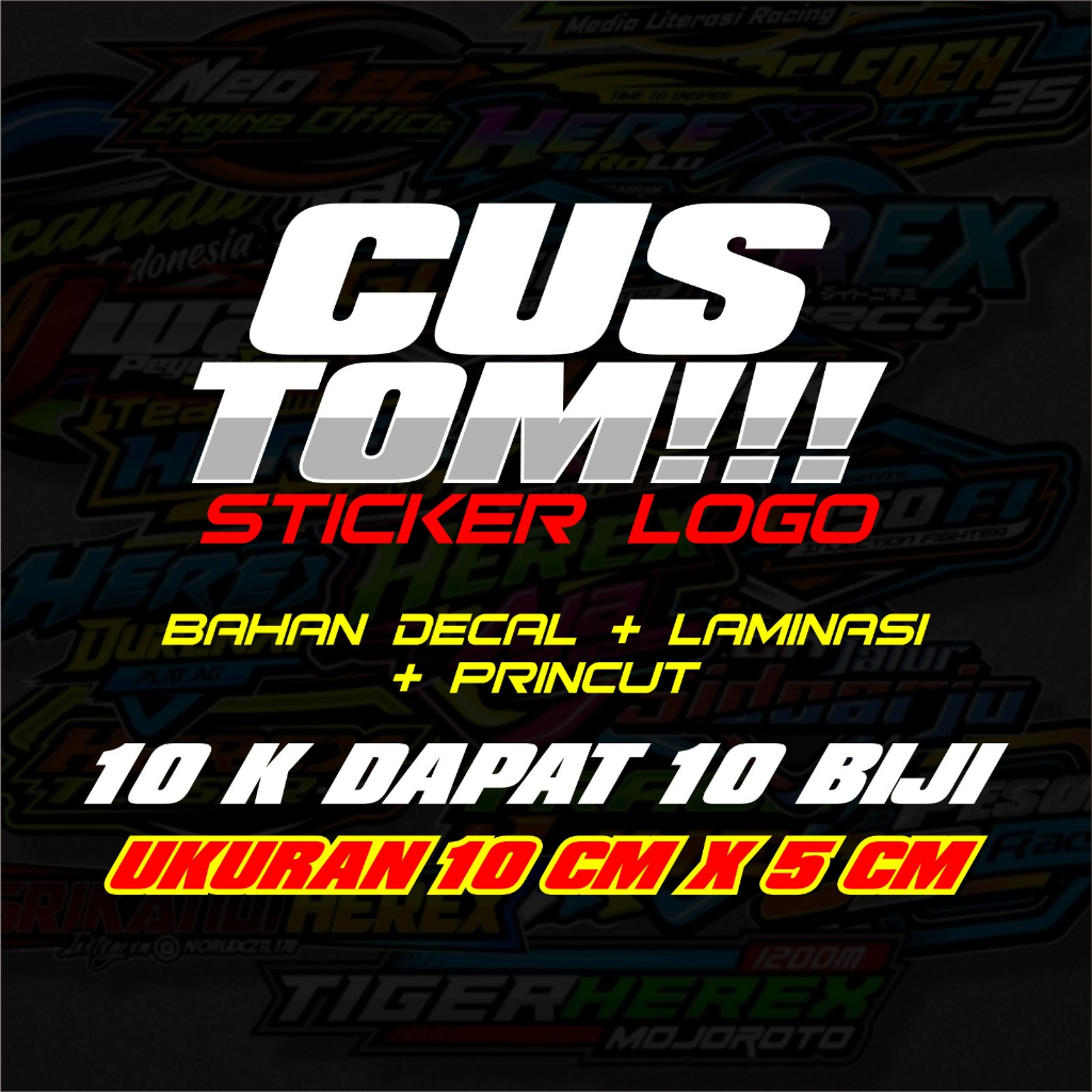 Jual STIKER CUSTOM KOMUNITAS/LOGO | Shopee Indonesia