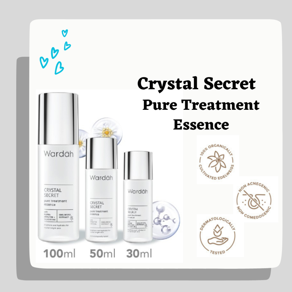 Jual Wardah Crystal Secret Pure Treatment Essence 30ml | 50ml | 100ml ...