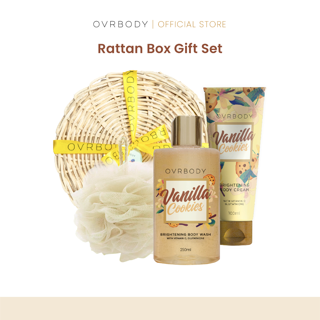 Jual OVRBODY Hampers Rottan Box (Body Wash + Body Cream) Free Shower ...