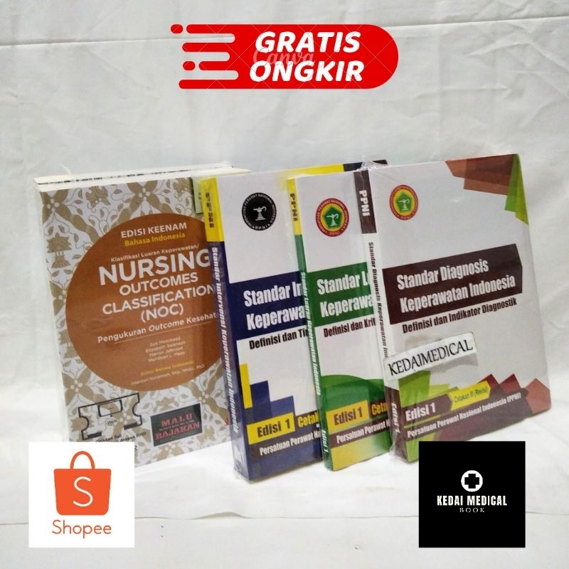 Jual PROMO PAKET BUKU KEPERAWATAN PACKAGE BEBAS PILIH (SDKI SIKI SLKI 3S, NIC NOC, SPO ...