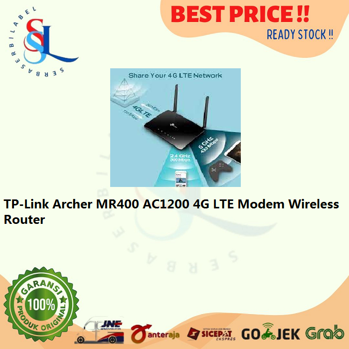 Jual TP-Link Archer MR400 AC1200 4G LTE Modem Wireless Router - MR400 ...