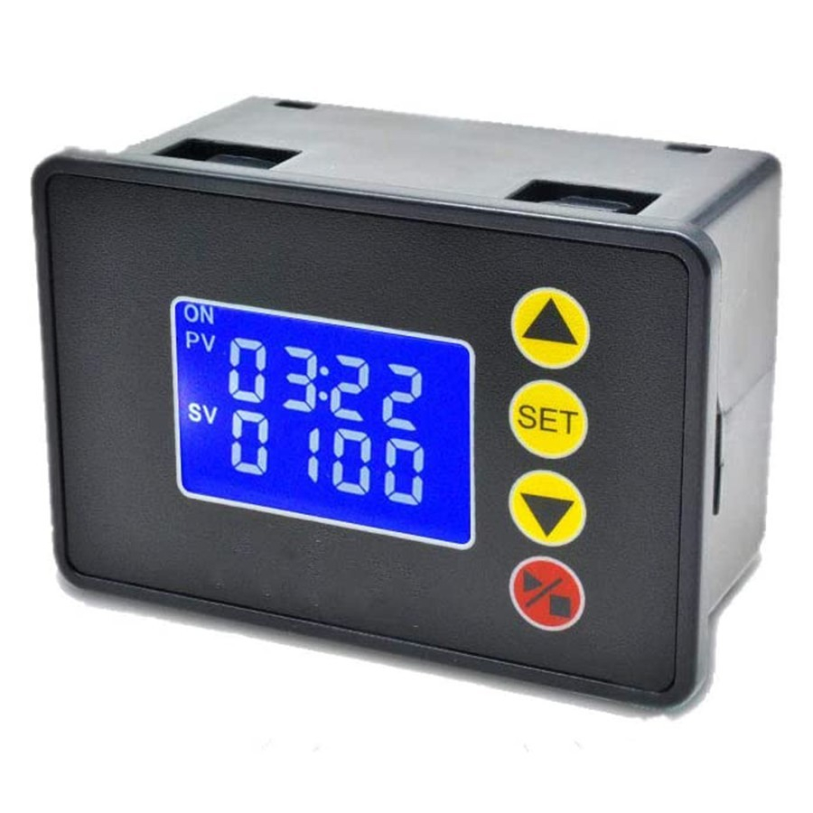 Jual Timer Delay Relay LCD Display Microcomputer Time Control 12V 24V 220V | Shopee Indonesia