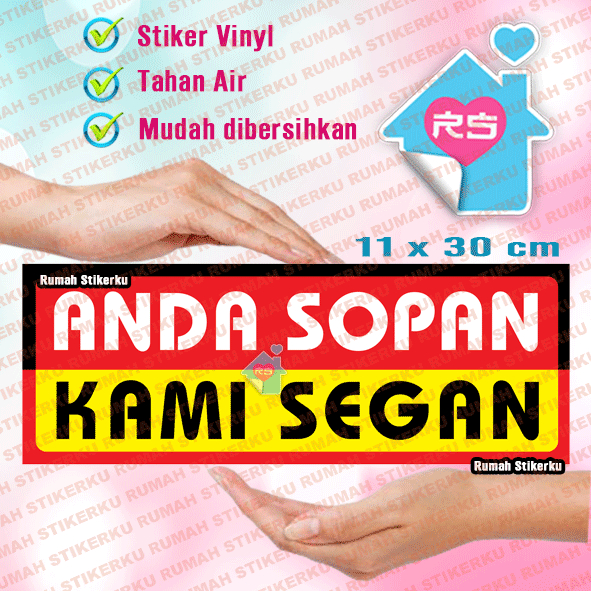 Jual STIKER ANDA SOPAN KAMI SEGAN | Shopee Indonesia
