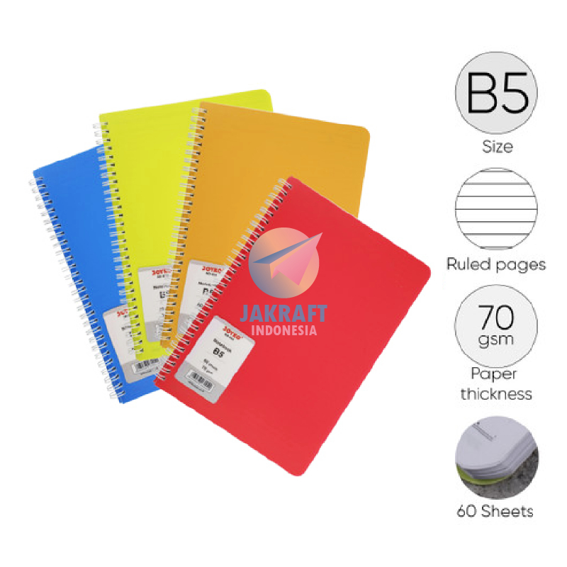 Jual (1 Pcs) Buku Tulis Notebook Spiral B5 JOYKO NB-664 Note Book Besar ...