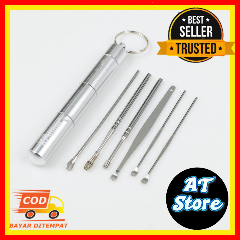 Jual PEMBERSIH TELINGA SET LENGKAP 6PCS | Shopee Indonesia