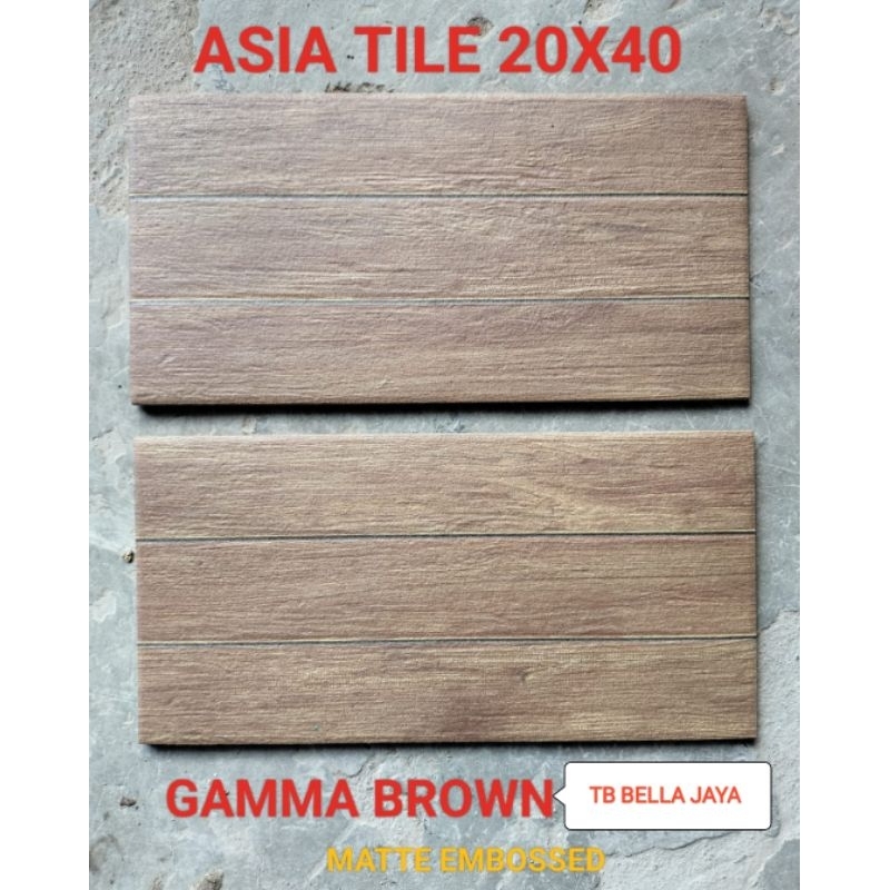 Jual Keramik Dinding Matt Asia Tile Gamma Series Ukuran 2040 | Shopee ...