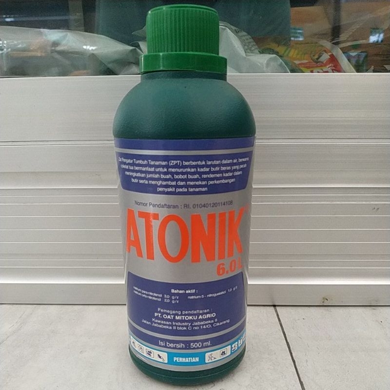 Jual zpt ATONIK 6,0L kemasan 500ml (pupuk zat pengatur tumbuh) | Shopee ...