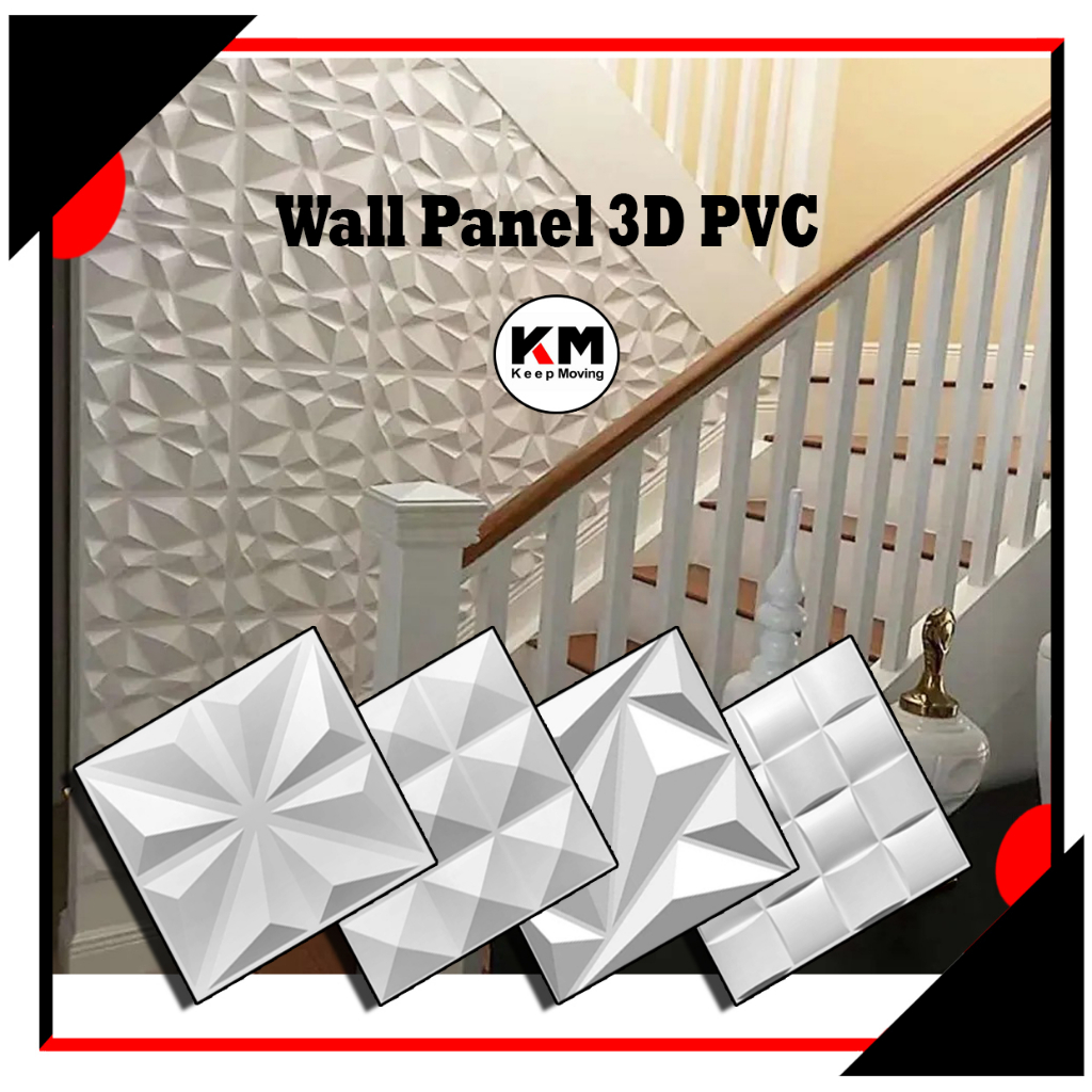Jual KM Wall Panel 3D PVC Wallpaper Dinding Wall Pannel Dekorasi ...
