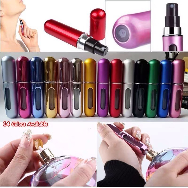 Jual Botol spray tempat parfum minyak wangi mini travel refil 5ml ...