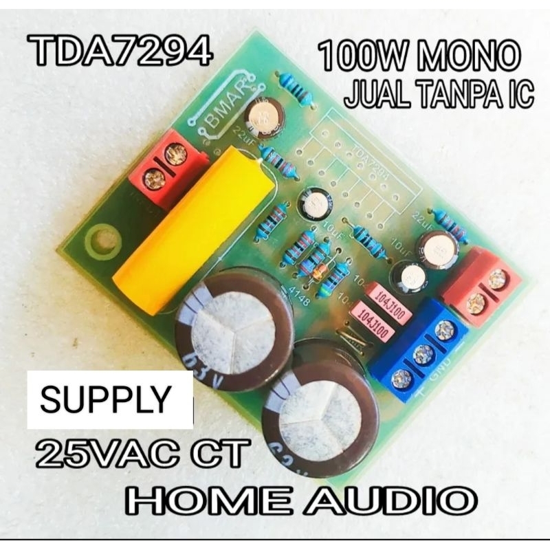 Jual Kit Drive TDA7294 100W Mono Tanpa IC / Driver Kit TDA7294 Mono Tanpa IC / Kit Driver Power ...