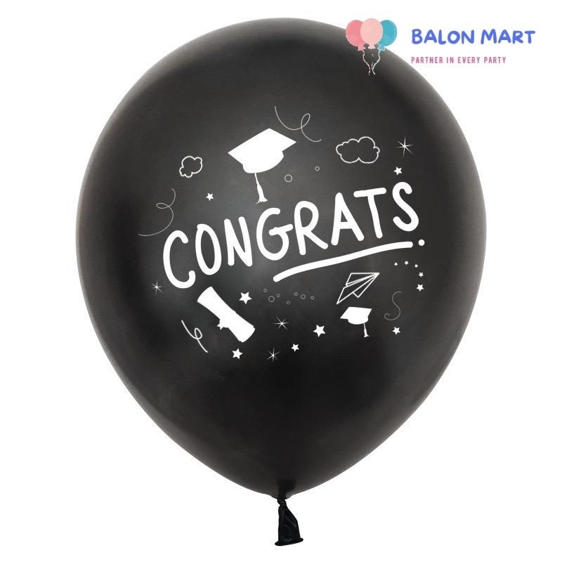 Jual Balon Latex Congrats Graduation (satuan) | Shopee Indonesia