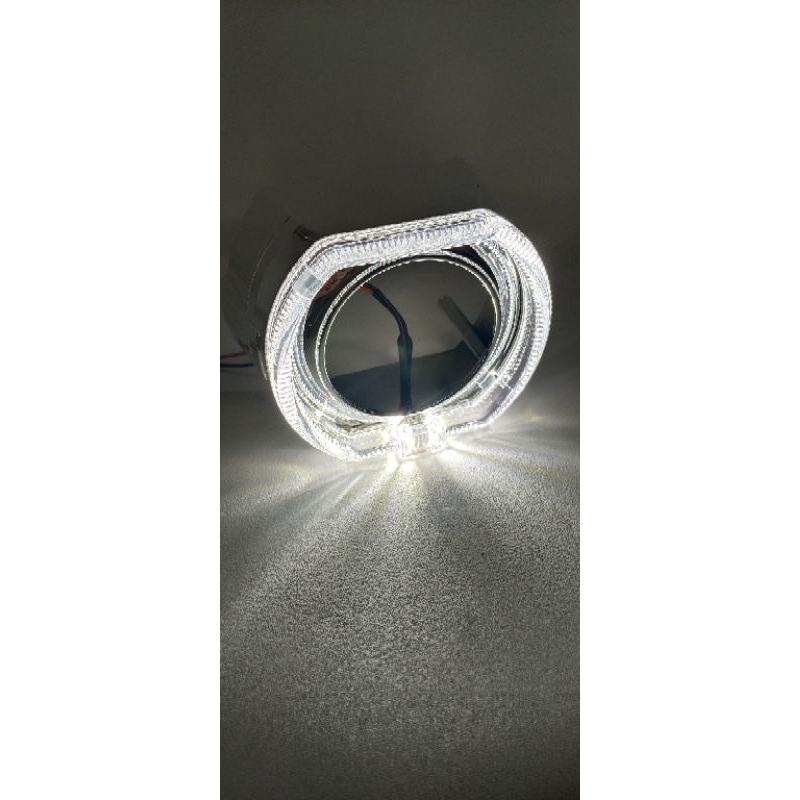 Jual Shroud bmw projector biled 2.5 inch 2,5 ring full projie angel eye ...