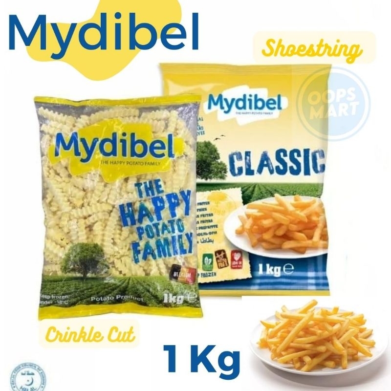 Jual Kentang Mydibel Shoestring dan Crinkle Cut 1 Kg | Shopee Indonesia