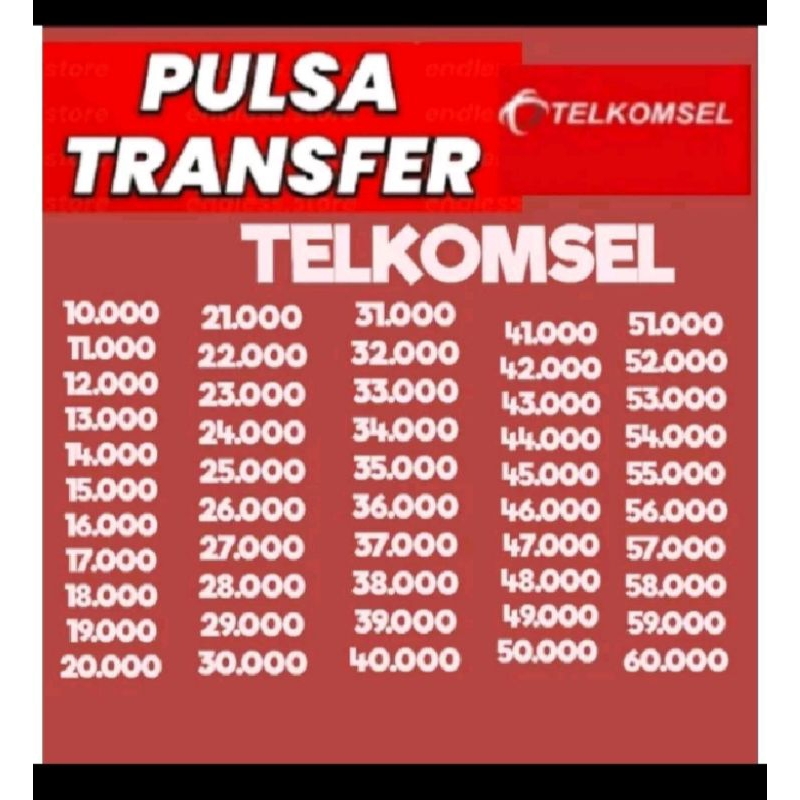 Jual PROSES CEPAT. PULSA TRANSFER 10.000 SAMPAI 70.000 | Shopee Indonesia