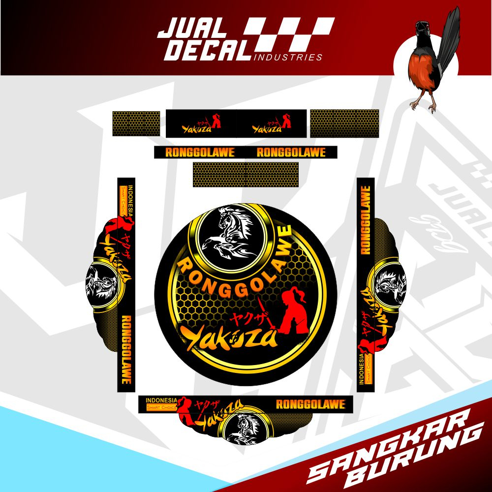 Jual Stiker Sangkar Burung MURAI EBOD YAKUZA BATOSAI SAMURAI JAPAN ...