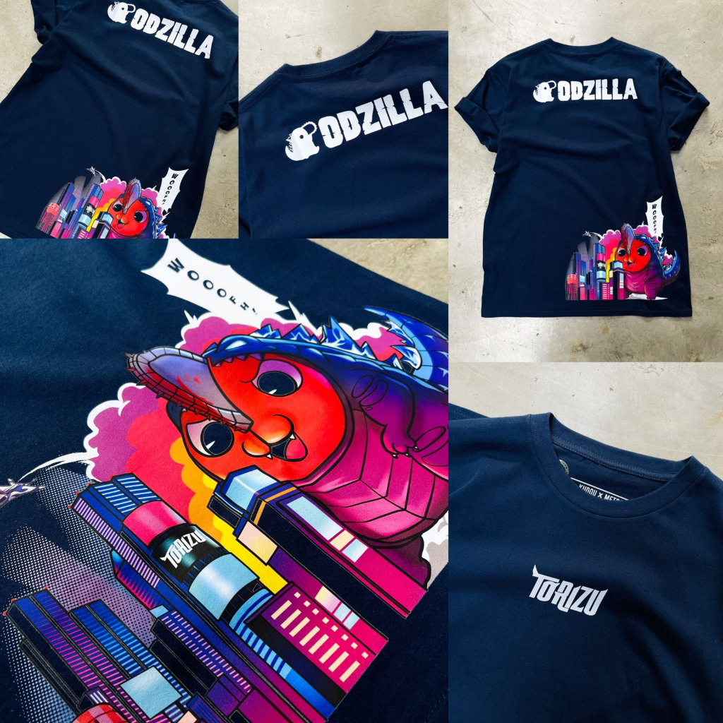 Jual TORIZU Tshirt Podzilla Pochita X G*dzilla Anime Manga Chainsawman ...