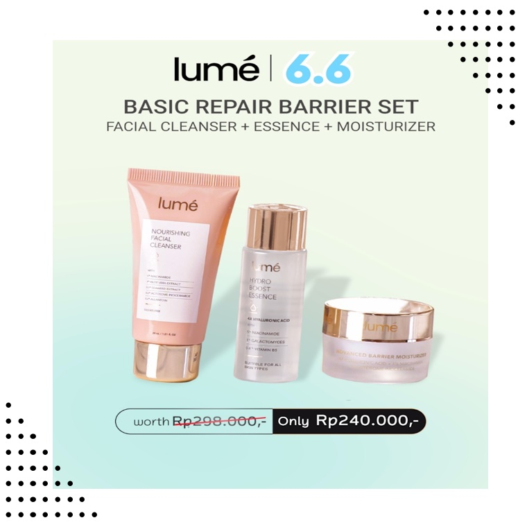 Jual Lume Paket Basic Repair Barrier Set Kemasan Travel Size / Skincare ...