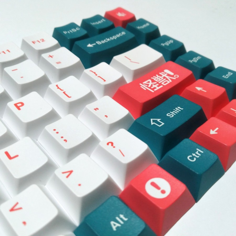 Jual Keycap Keycaps Keyboard PBT Dye Sub Kaiju Colorways Cherry Profile ...