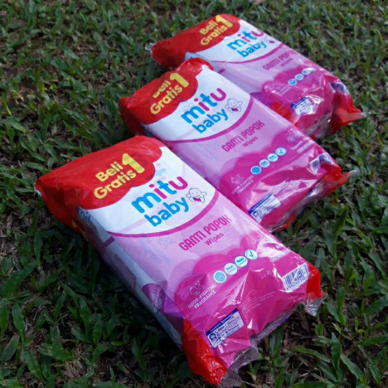 Jual Mitu Baby Tisu Basah Beli 1 Gratis 1 isi 50 Sheet Aman BPOM ...
