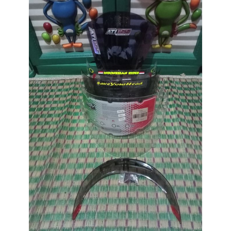 Jual visor Helm Cembung,/visor Falcon/visor r10 costum ala² arai ...