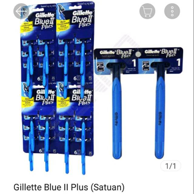 Jual Gillette Blue II Plus (satuan) | Shopee Indonesia