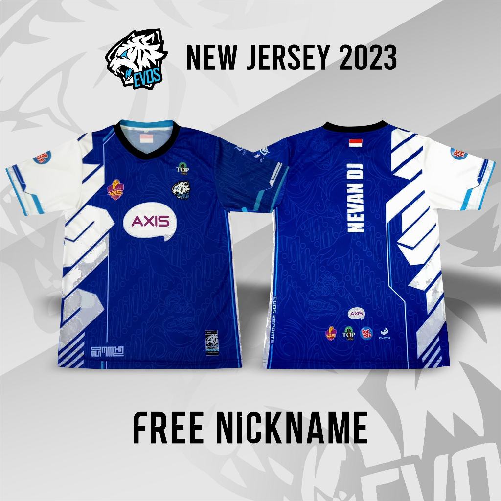 Jual Jersey Evos Terbaru 2023 MPL Season 11 Gratis Pasang Nama & No ...