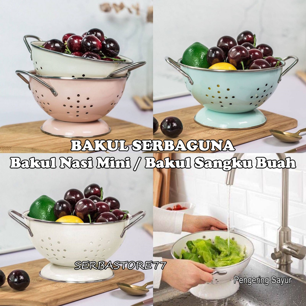 Jual Sangku Bakul Nasi / Tempat Nasi Enamel / Wakul Jadul Vintage ...