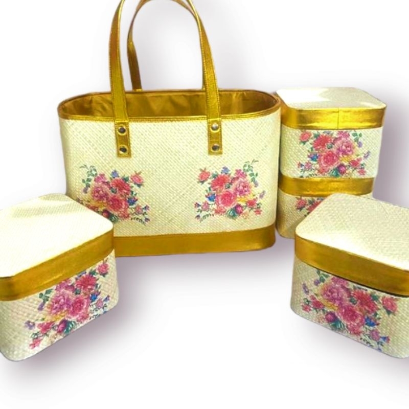 Jual Set tas keben anyaman pandan isi 4 keben | Shopee Indonesia
