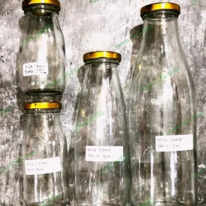 Jual Milk Bottle - Botol Kaca Model Susu Kemasan Import Baru Beling ...