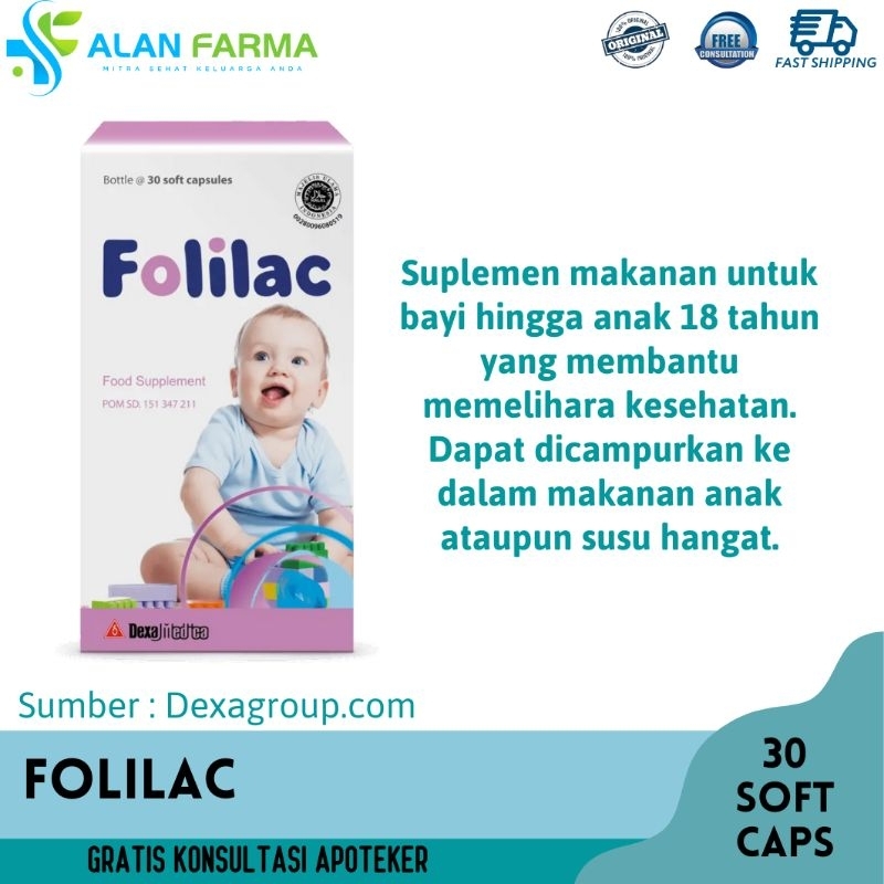 Jual Folilac isi 30 Kapsul | EXP TERBARU 09/2025 | Folilac Soft Capsule ...