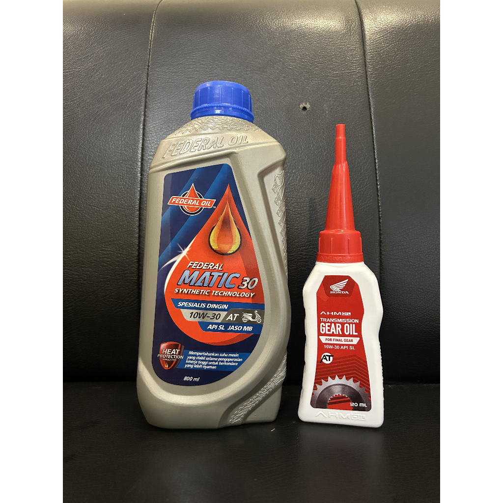 Jual Paket Oli Motor Matic Federal Matic 800ml + Oli Gardan Honda ...