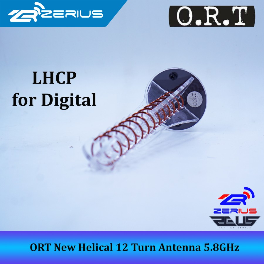 Jual ORT Helical 12 Turn Long Range Antenna LHCP for Digital 14.5dBic 5 ...