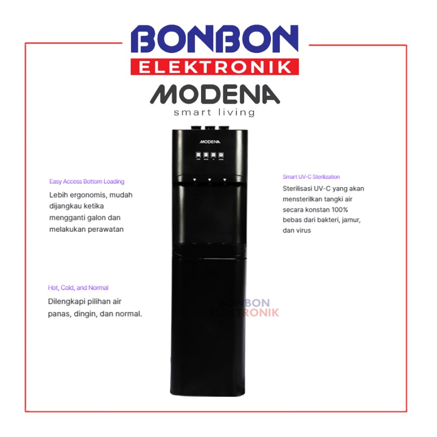 Jual Modena Water Dispenser Galon Bawah Davion DD 7107 LUV / DD7107LUV ...