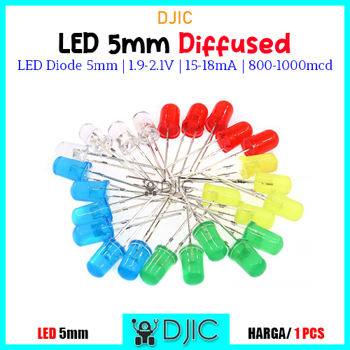 Jual Lampu LED 5mm Diffused LED Diode 5 mm | Shopee Indonesia