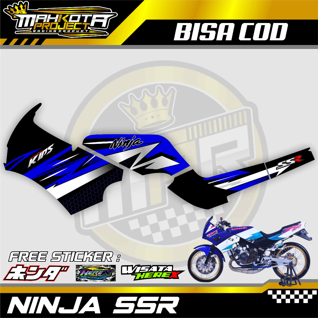 Jual STRIPING STIKER VARIASI NINJA SSR / STIKER LIST MOTOR KAWASAKI ...