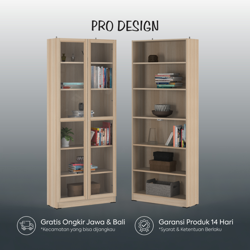 Jual Pro Design Aquila L 80 FGD Neo Rak Buku / Rak Serbaguna / Rak ...