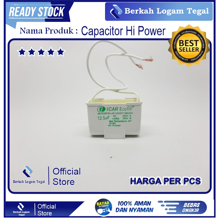 Jual Kapasitor 12 UF micro genset 700-1000 watt body kecil | Shopee ...