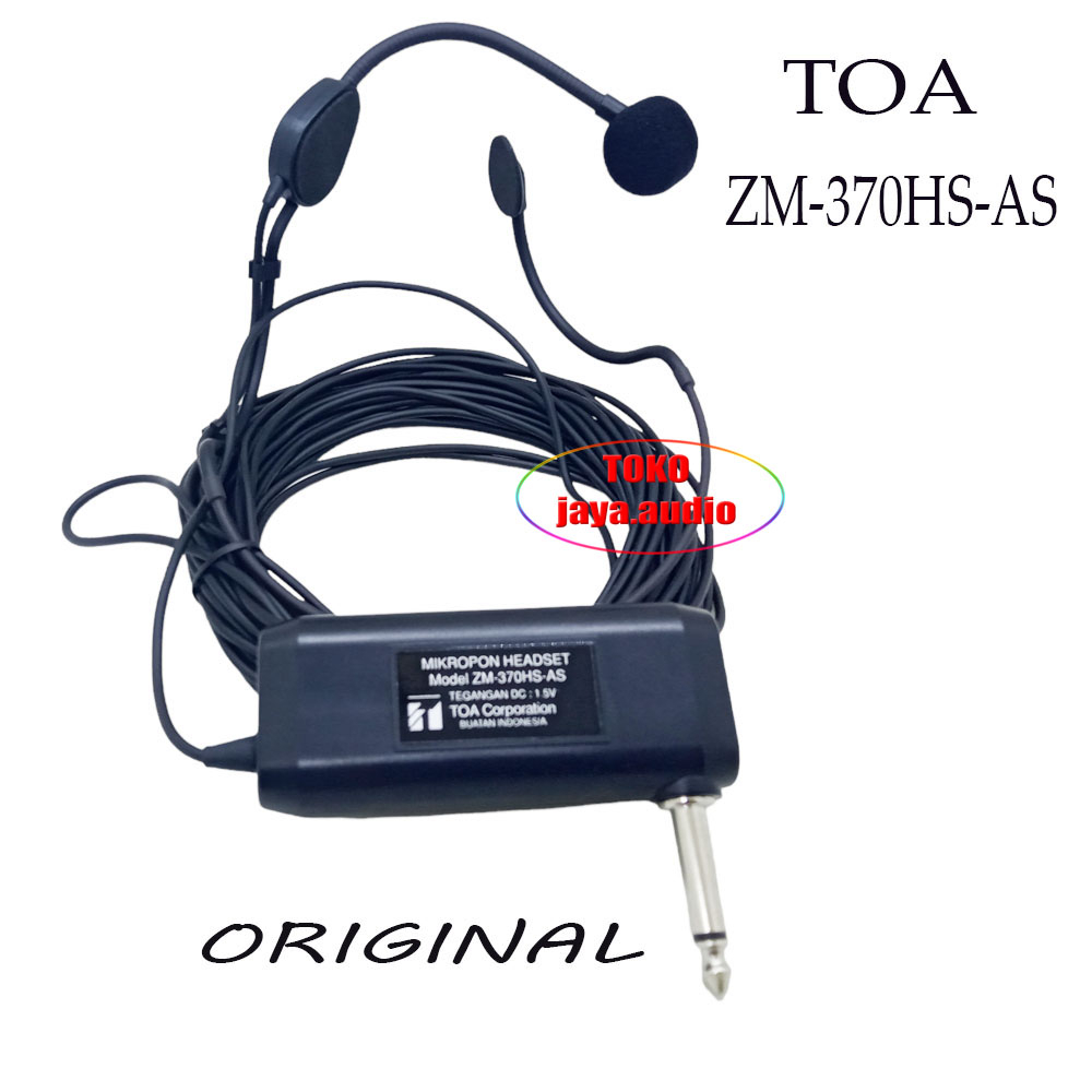 Jual Mic Kabel Telinga TOA ZM 370 HS ORI Headset Mic Bando Imam ZM ...