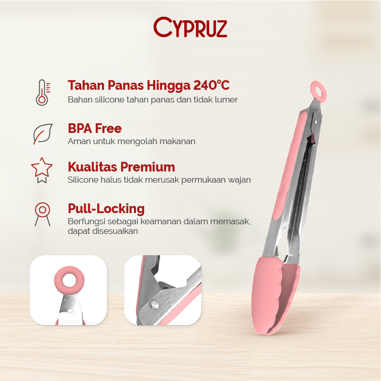 Jual Cypruz Tongs Silicone Capitan Makanan Food Grade | Shopee Indonesia